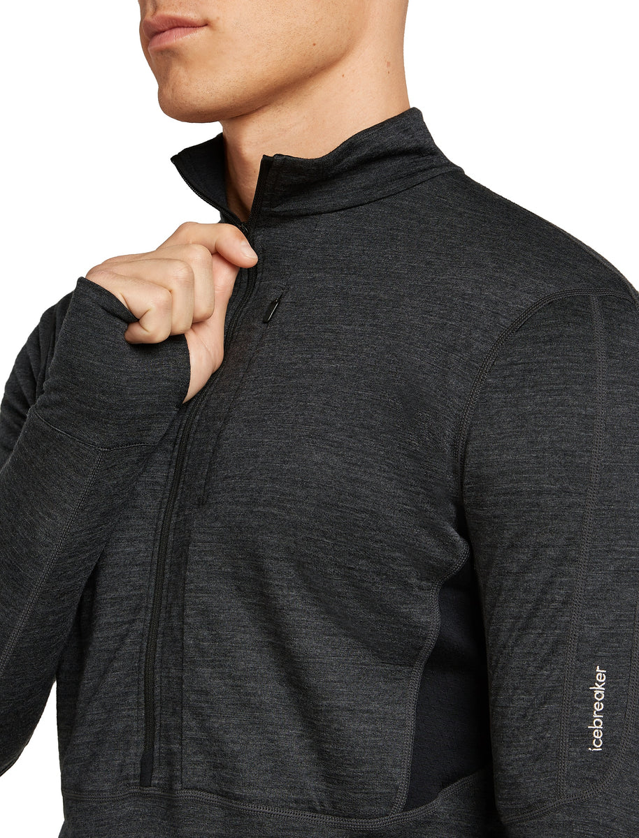 Icebreaker Men 200 Descender LS Half Zip Lyocell-Merinowolle – Merino ...