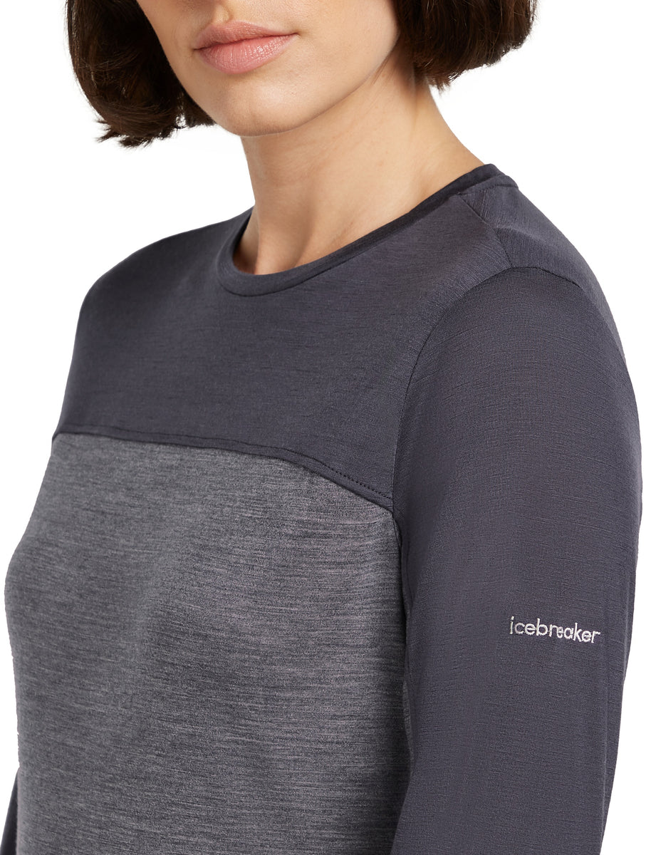 Icebreaker Women 125 Cool Lite Sphere LS Tee Colour Block – Merino ...