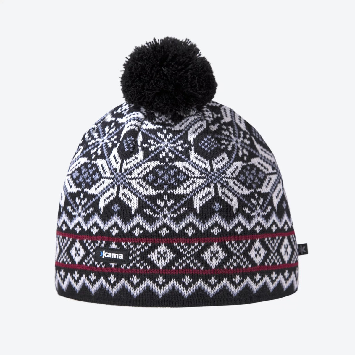 Norweger Windstopper Merino Mütze mit Bommel – Merino-Store.com