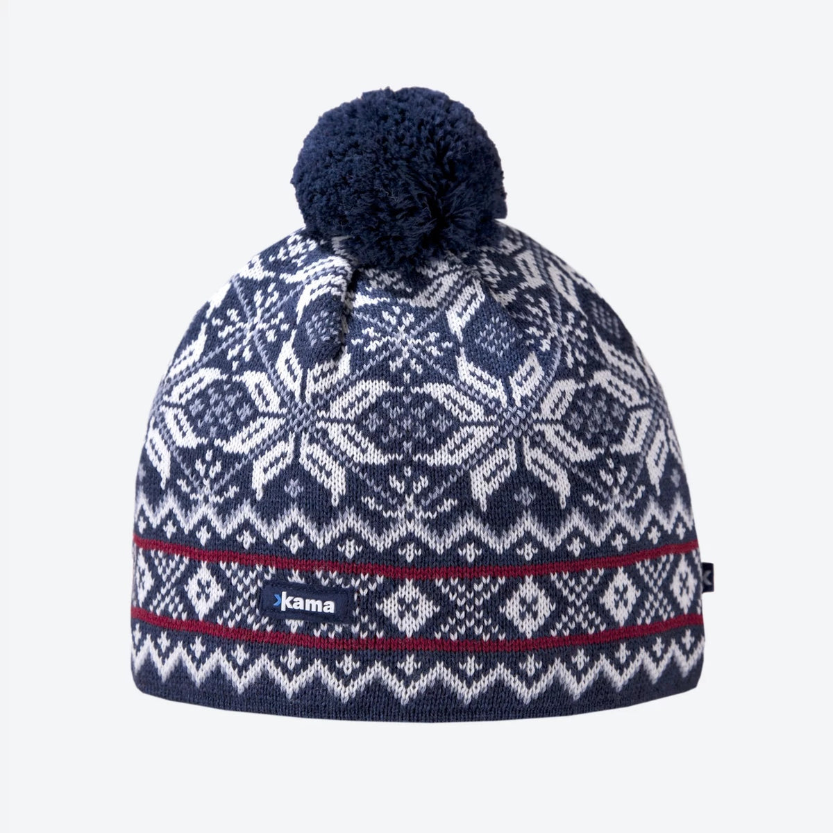 Norweger Windstopper Merino Mütze mit Bommel – Merino-Store.com