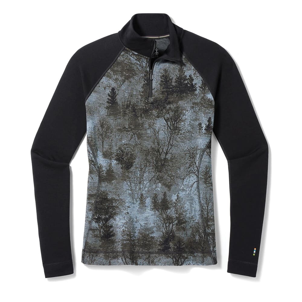 Smartwool Women’s Thermal Merino ¼ Zip Forest – Merino-Store.com